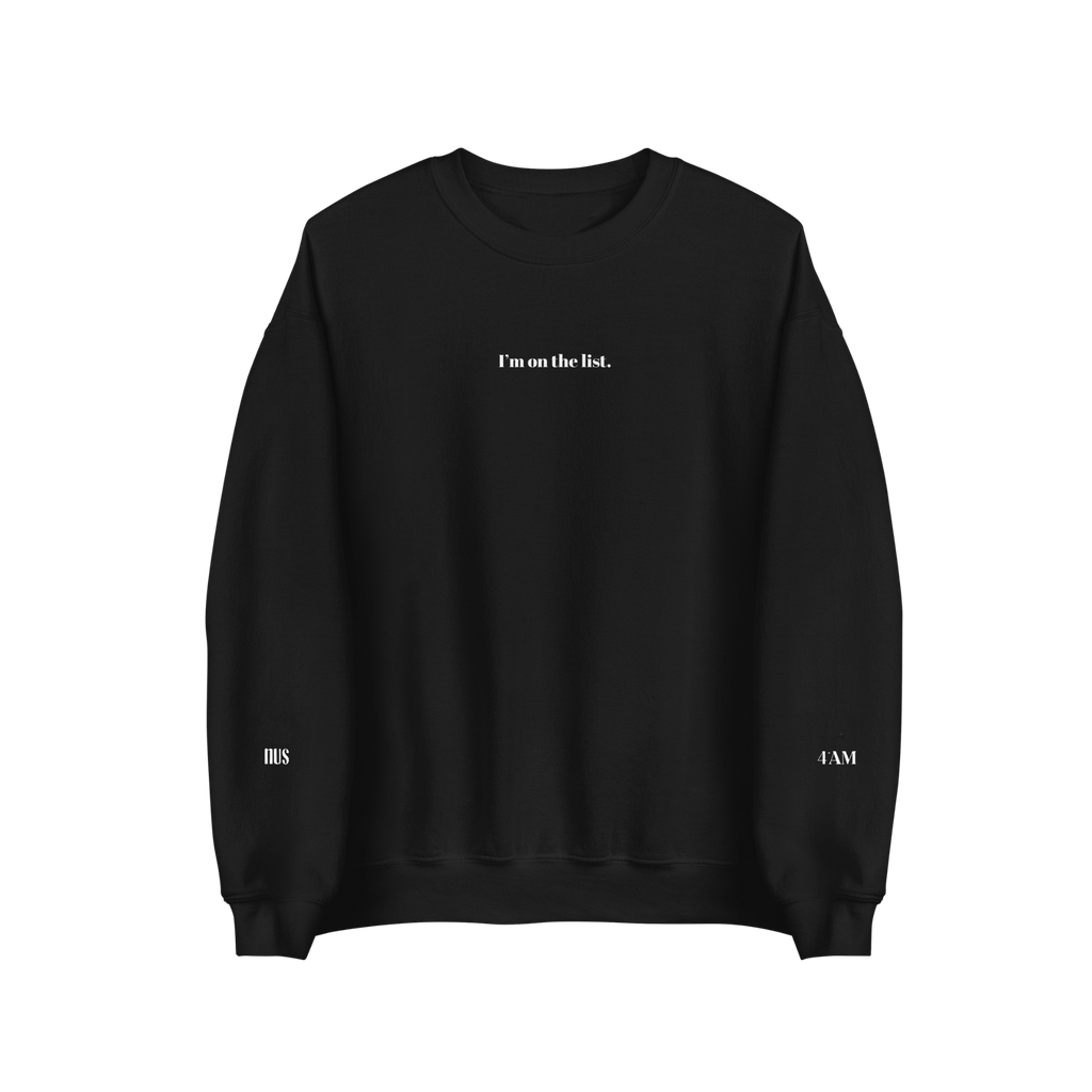 The List Crewneck – NUS x 4AM Skin Collection – NUS Clothing – Maison ...